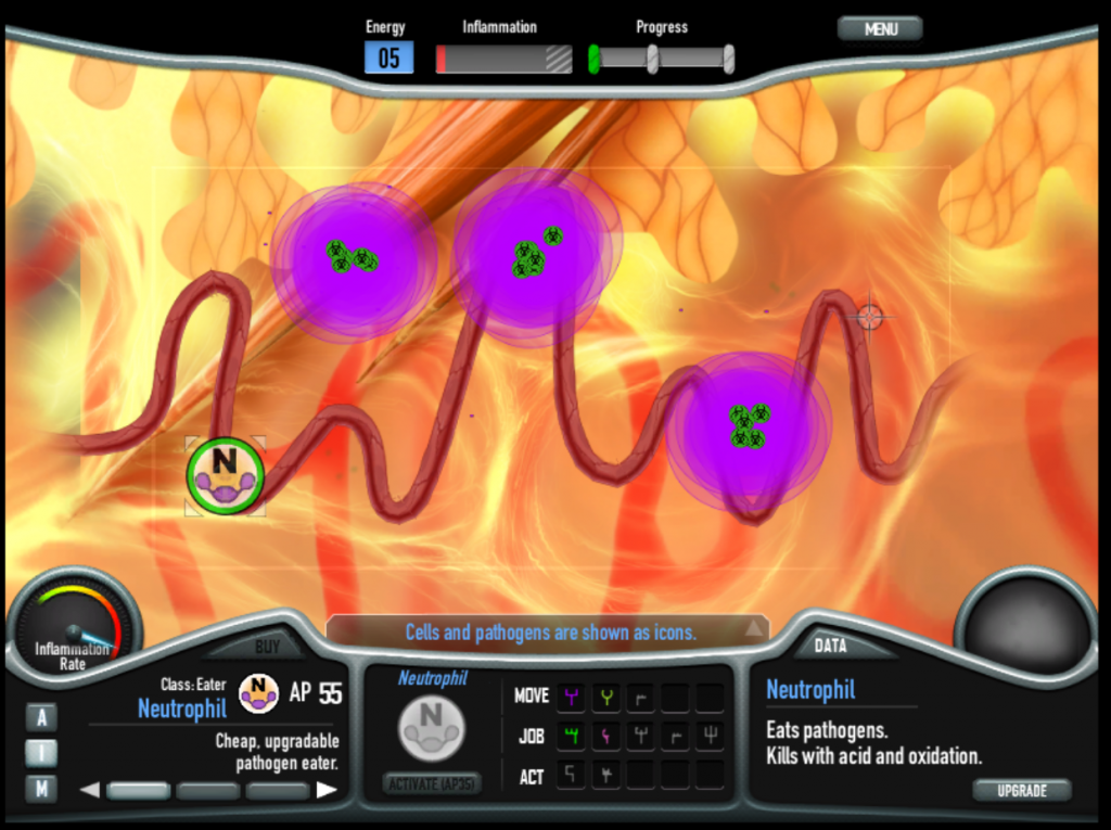 Melanie Stegman Immune Defense Biology Video Game Press kit