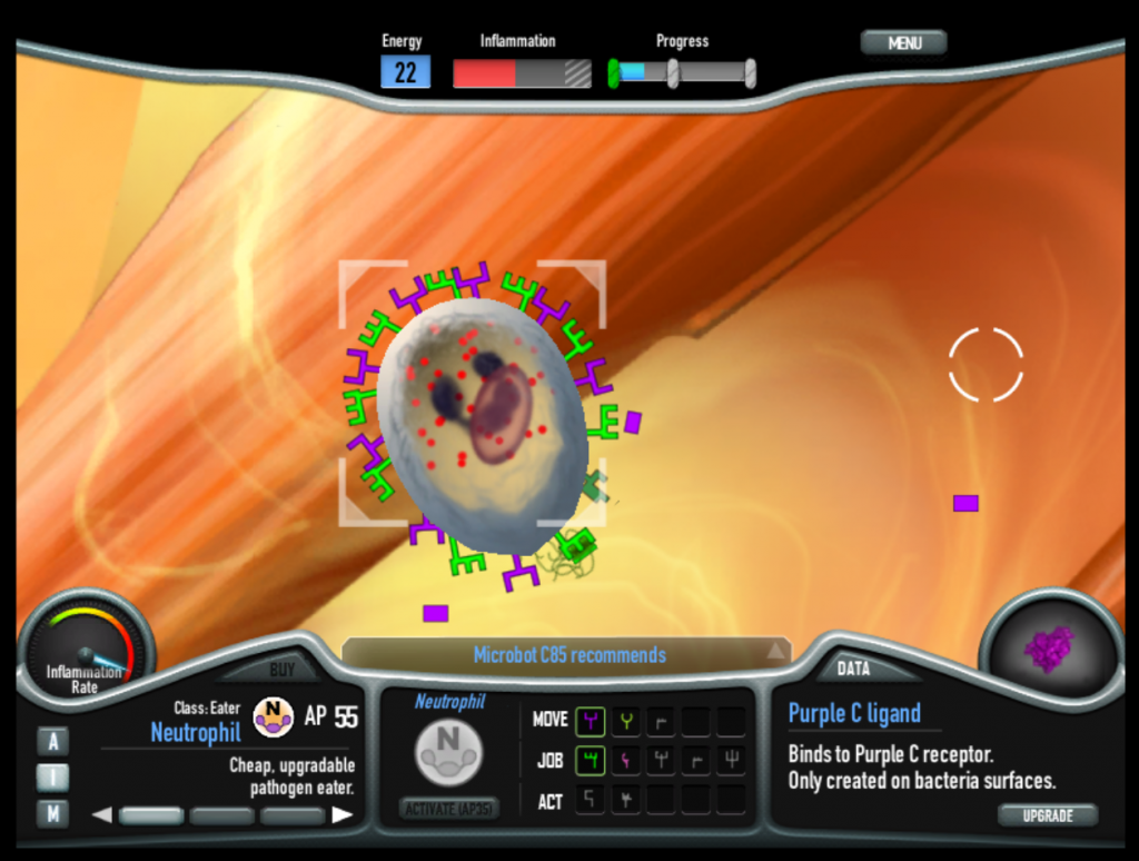 Melanie Stegman Immune Defense Biology Video Game Press kit